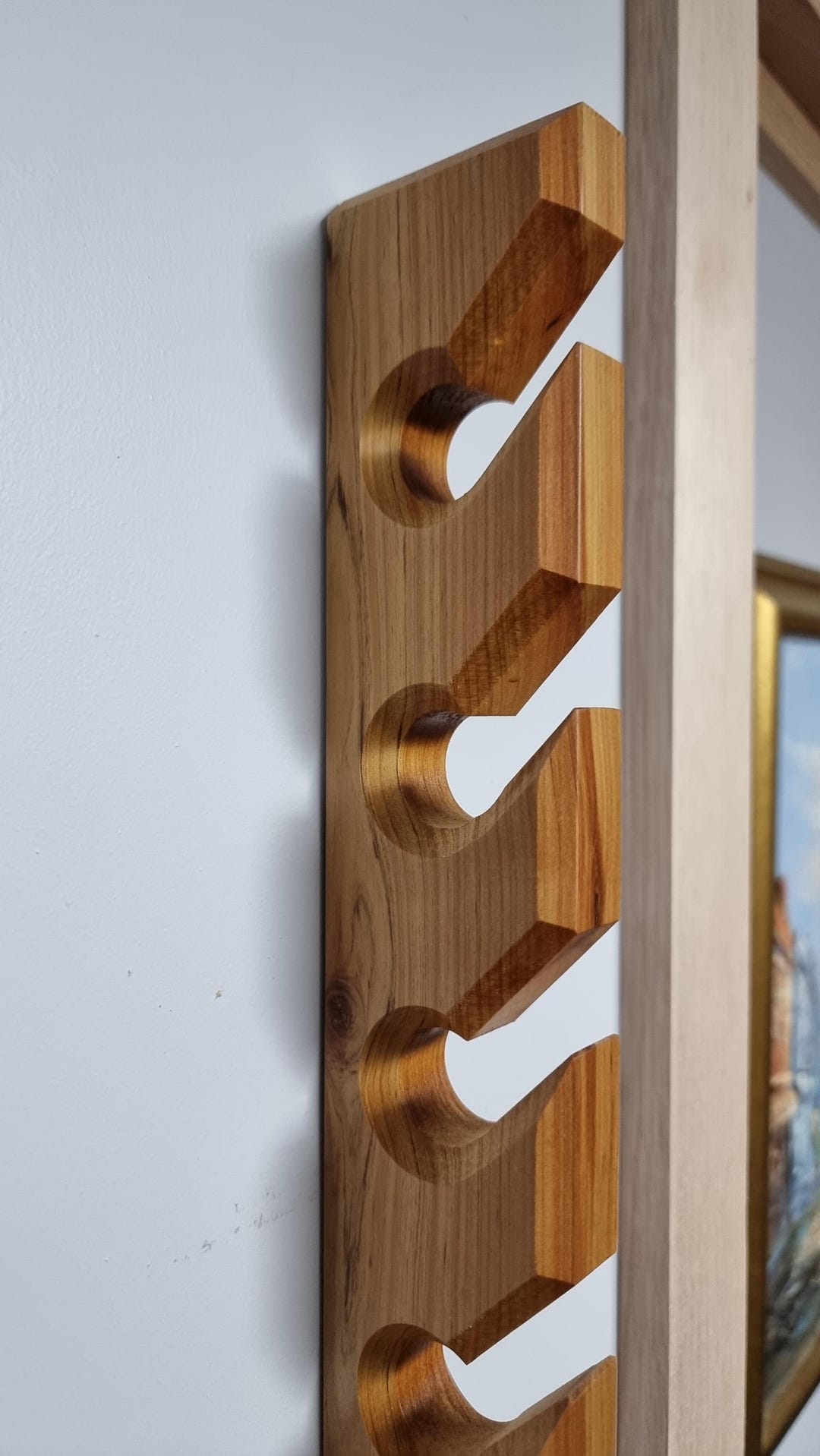 Cypress Wooden Cap Holder - Wall Mounted Hat Rack, Australian Made - Etsy