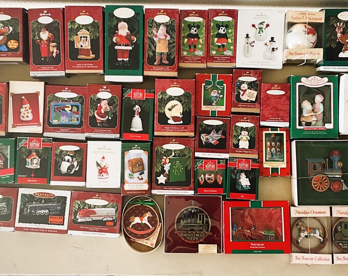 Lot of 47 Hallmark Christmas Ornaments 1970's~1980's~1990's~2000's - Etsy