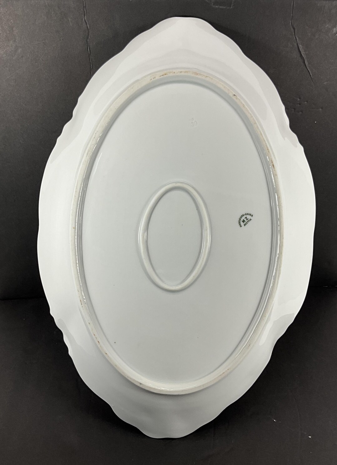 Austrian China Platter Habsburg-china MZ Austria 17" X 11" - Etsy