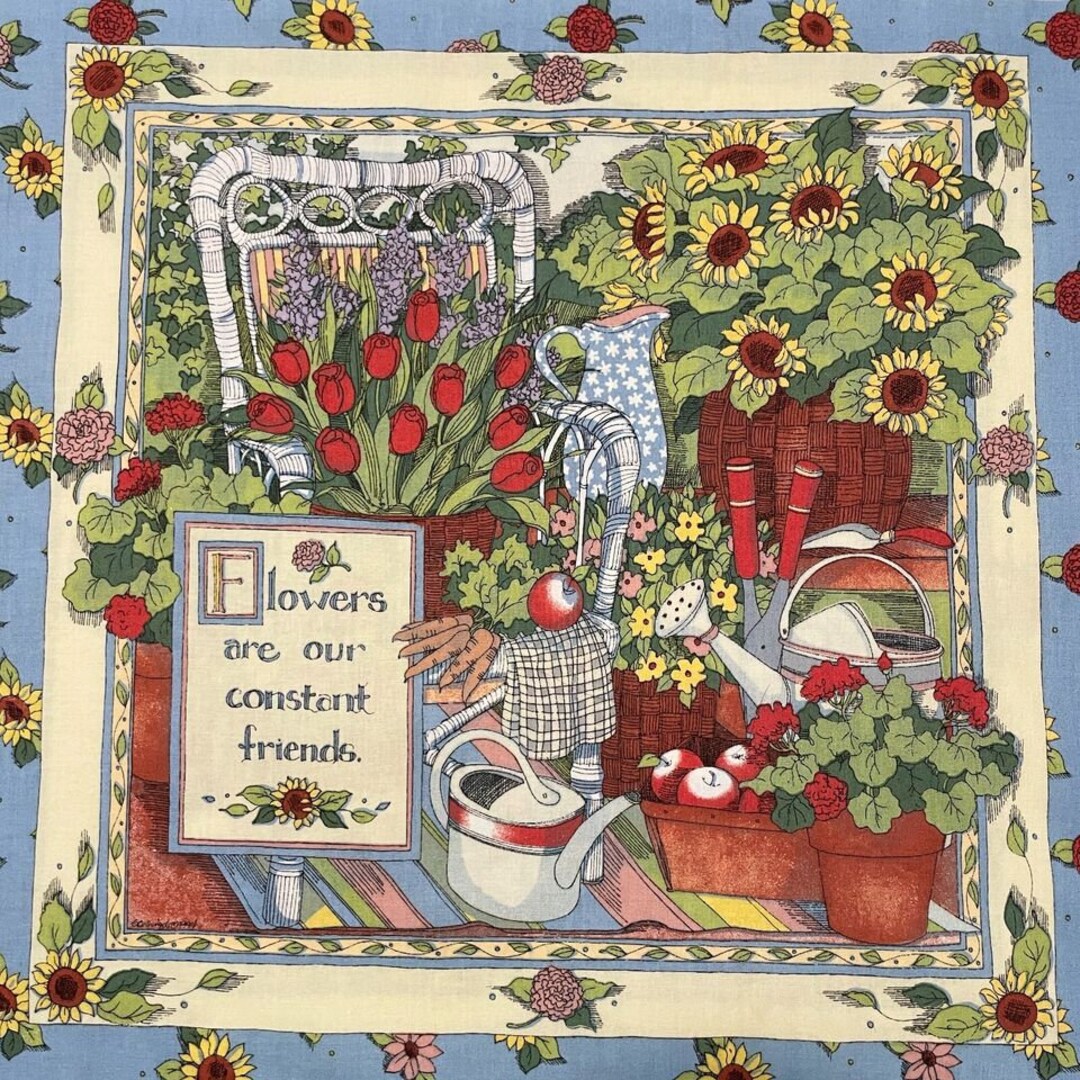 Vintage - Cut and Sew - 1994 Susan Winget - Flowers Are Our Constant ...