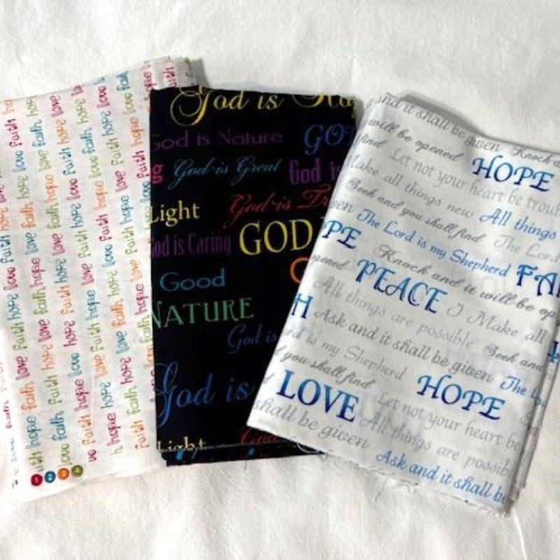 Christian Fabric - Etsy