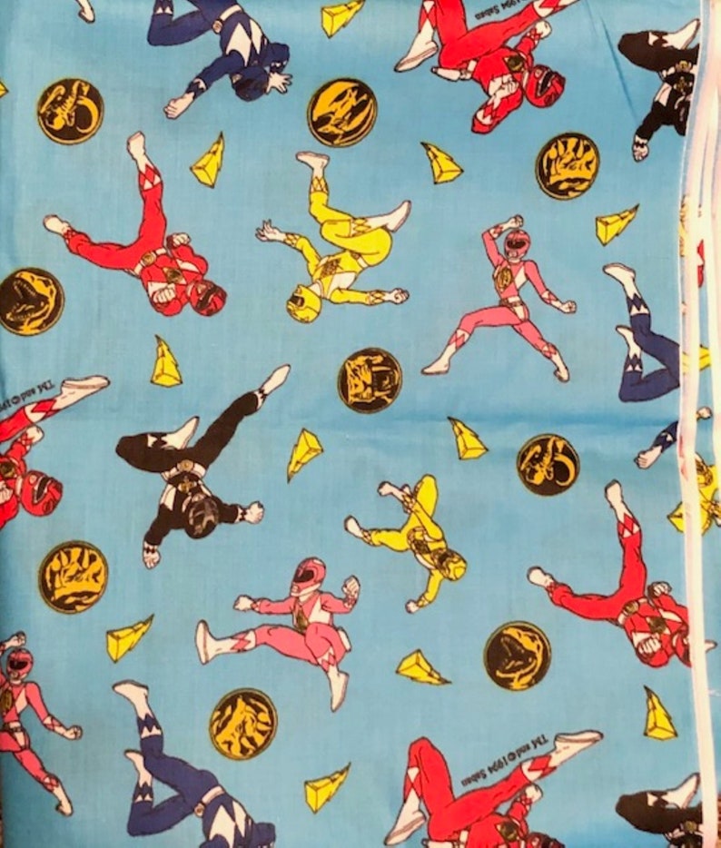 Vintage Mighty Morphin Power Rangers Fabric 1995 Saban - Etsy