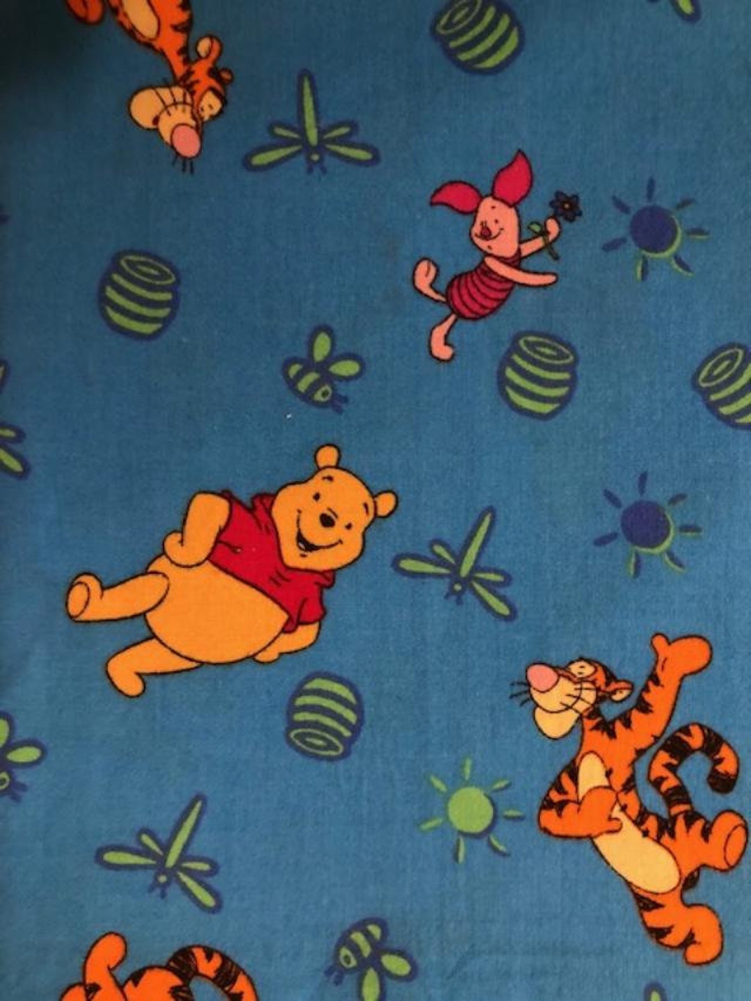 Disney Winnie the Pooh and Tigger Cotton Fabric - Etsy
