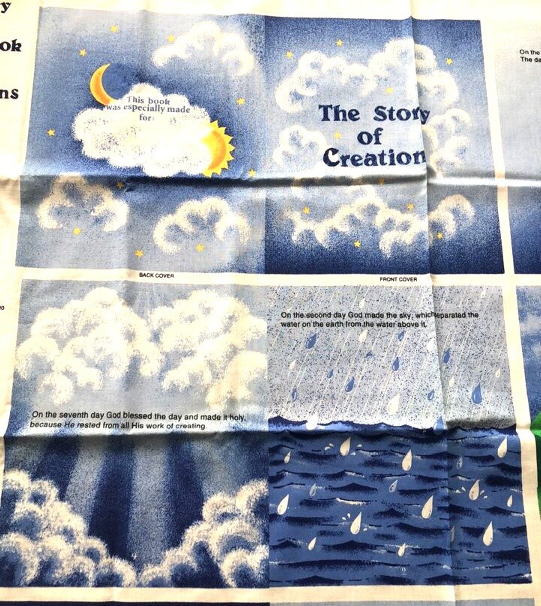 Vintage Cut & Sew 1999 Fabric Traditions the Story of Creation Book ...