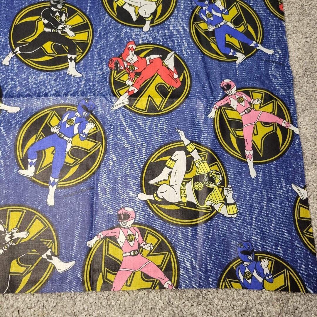 Vintage Mighty Morphin Power Rangers Fabric 1995 Saban 2.5 Yards - Etsy