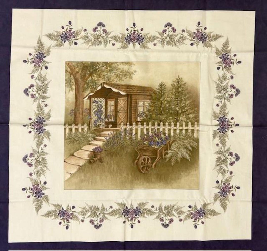 The Potting Shed - Moda - Holly Taylor -#6620 - Fabric Panel - Etsy