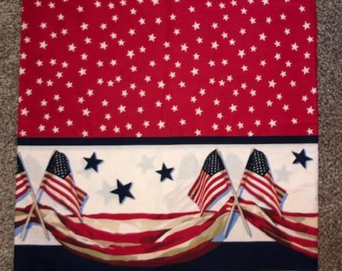 David Textiles - Hallmark - Flag Border - Fourth of July - Americana ...