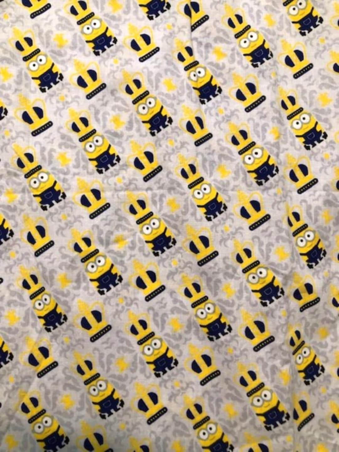 Minion Fabric Despicable Me V.I.P. by Cranston Gray 2 Yard X 44 - Etsy