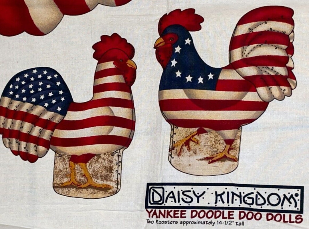 Cut & Sew Daisy Kingdom Yankee Doodle Doo Dolls Fabric Panel - Etsy