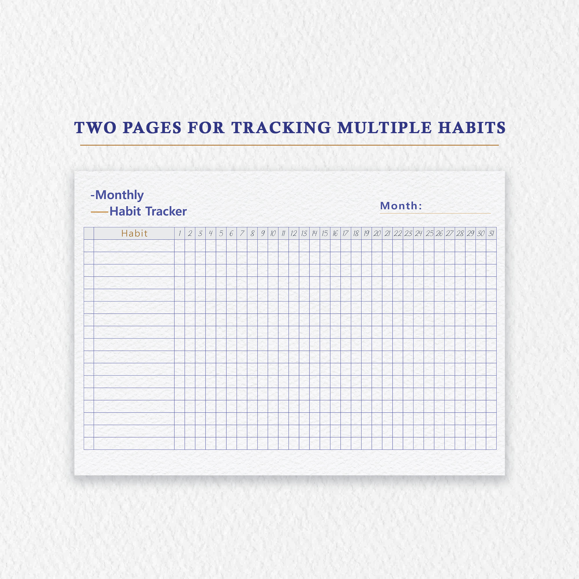 Habit Tracker, Habit Formation, Habit Patterns, A4, Printable PDF ...