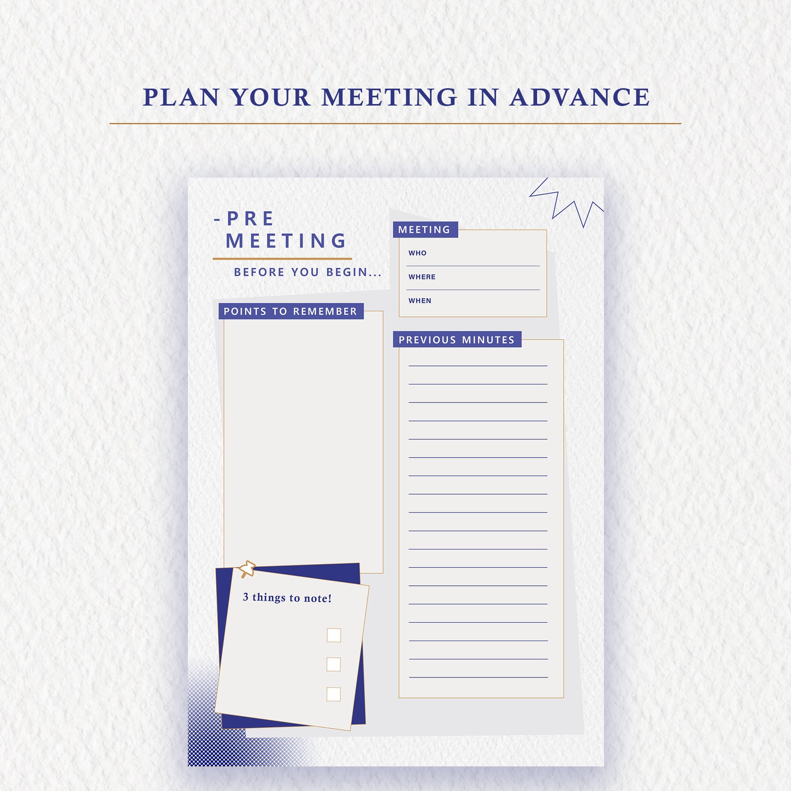 Printable Meeting Minutes Template (A4 PDF, 3 Pages) - Meeting Minutes ...