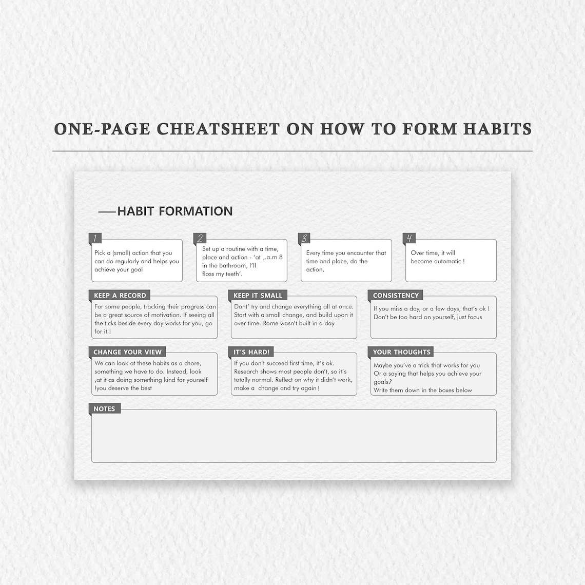 Printable Daily/monthly Habit Tracking Template (A4 PDF, 4 Pages ...