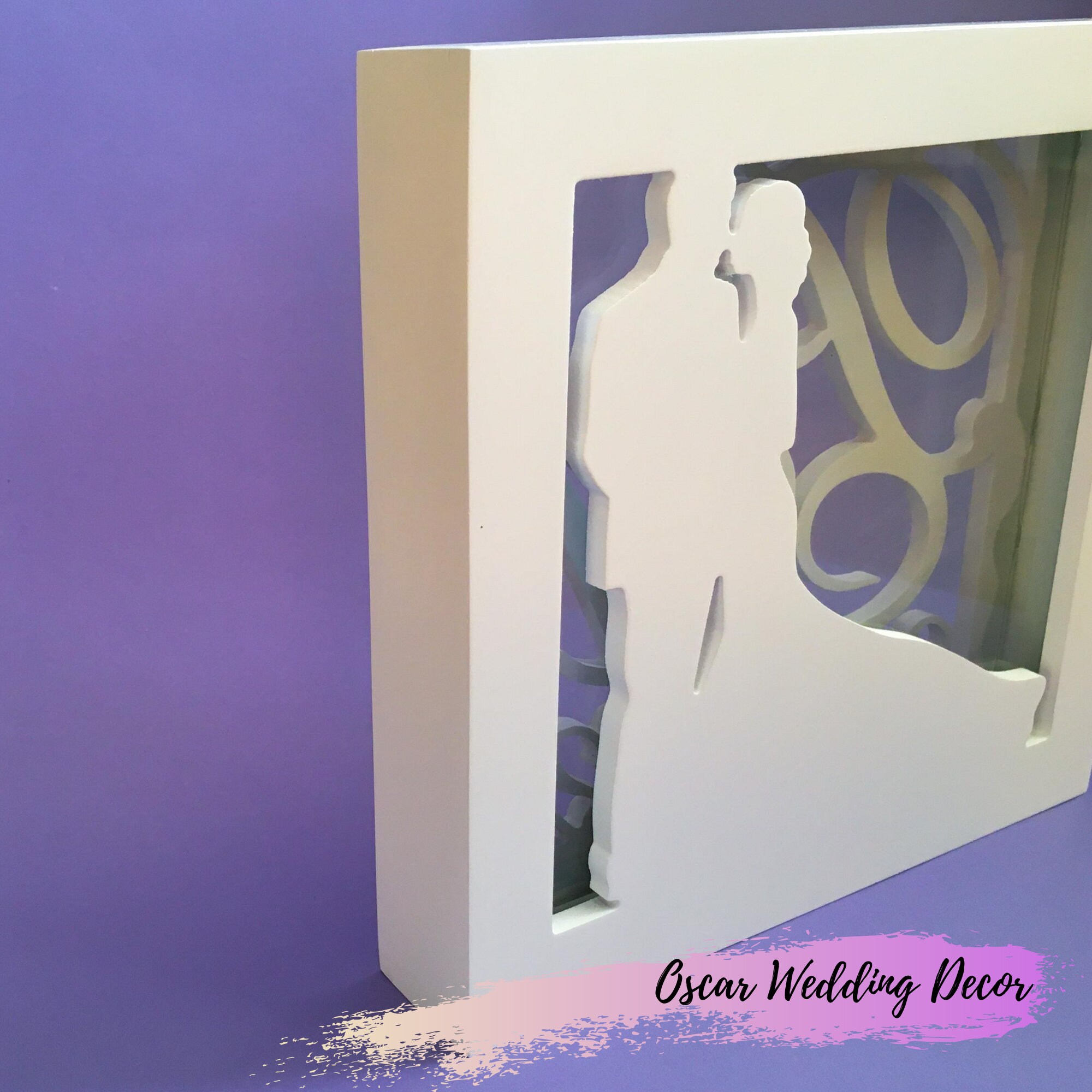 Sand ceremony box Personalized sand ceremony frame Couple | Etsy