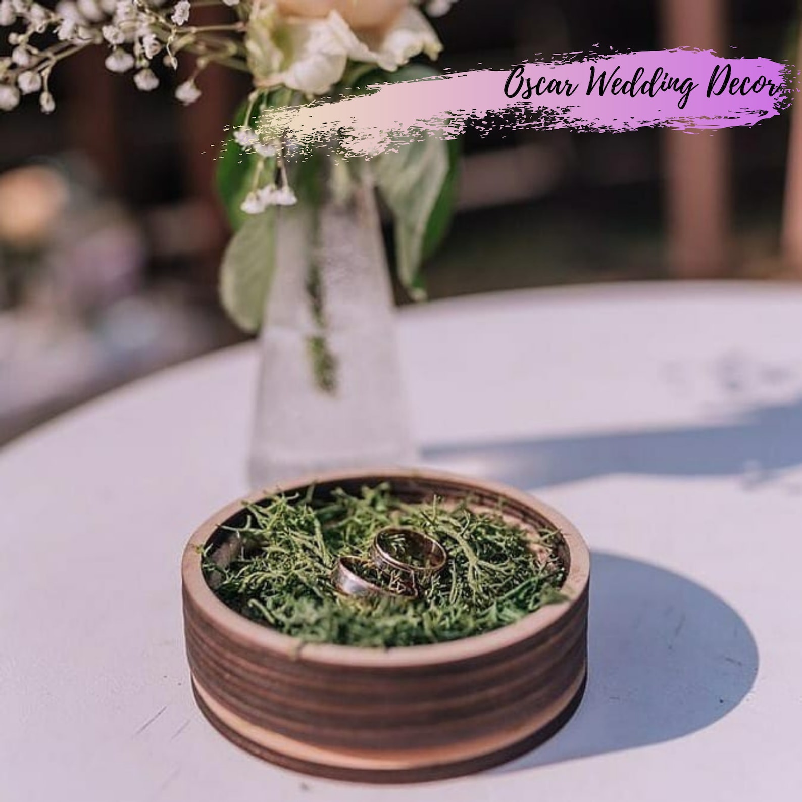 Ring Box for Wedding Ceremony - Rustic Ring Bearer Box - Ring Bearer ...