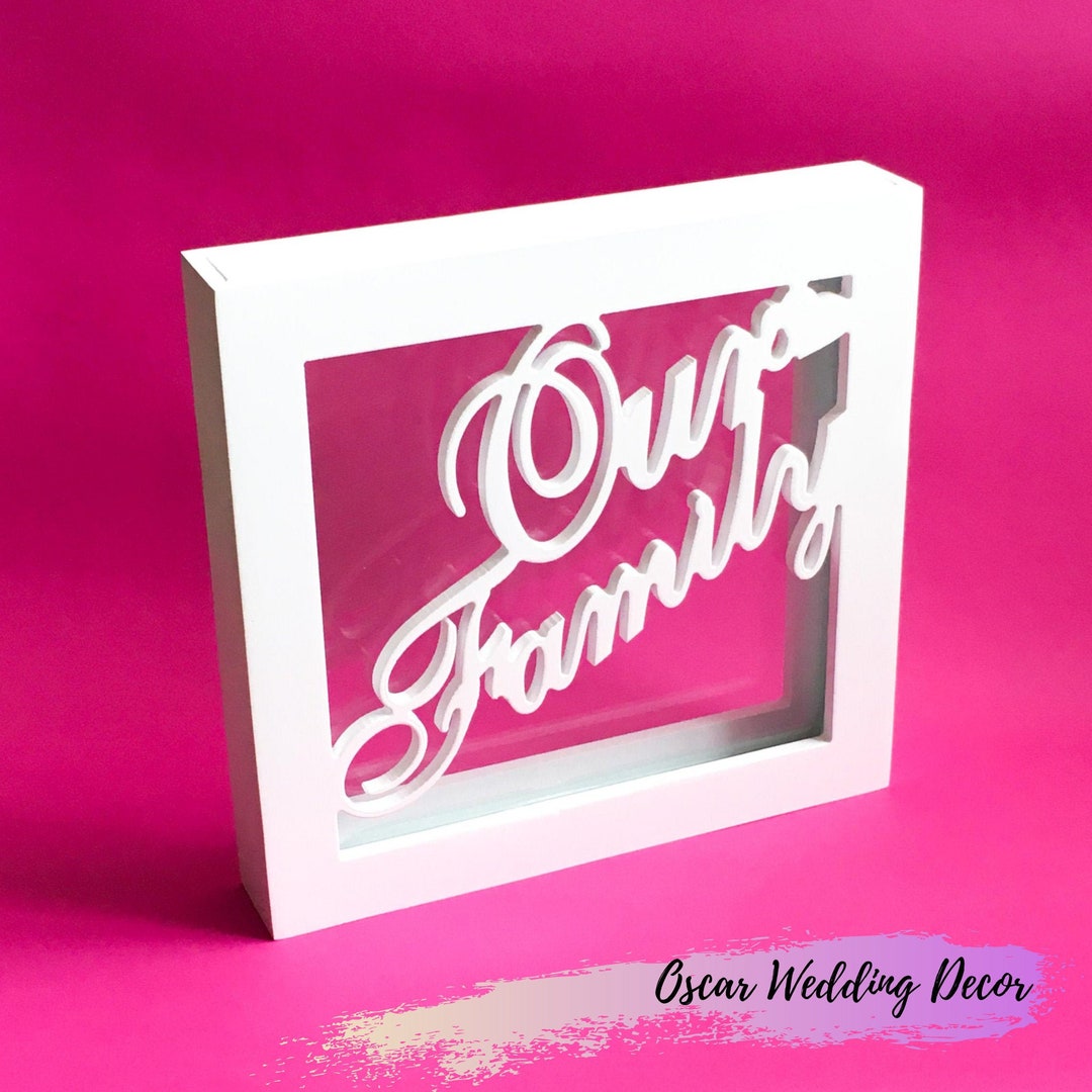 Unity Sand Ceremony Frame for Wedding Blended Family Shadow Box Our ...