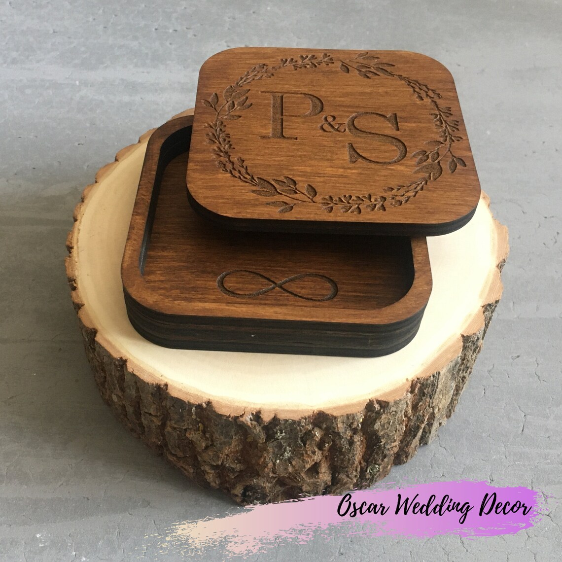 Wedding ring holder Custom ring bearer box for wedding | Etsy