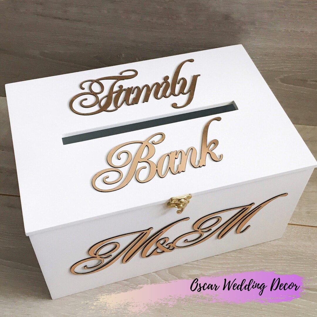 Wedding Card Box-wedding Wish Box-personalised Keepsake Box-wood ...