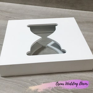 Unity Sand Ceremony Frame With Hourglass Wedding Sand Ceremony Shadow ...