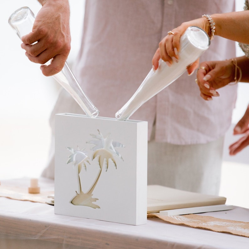 Unity Ceremony Idea Sand Ceremony Set for Wedding Palm - Etsy