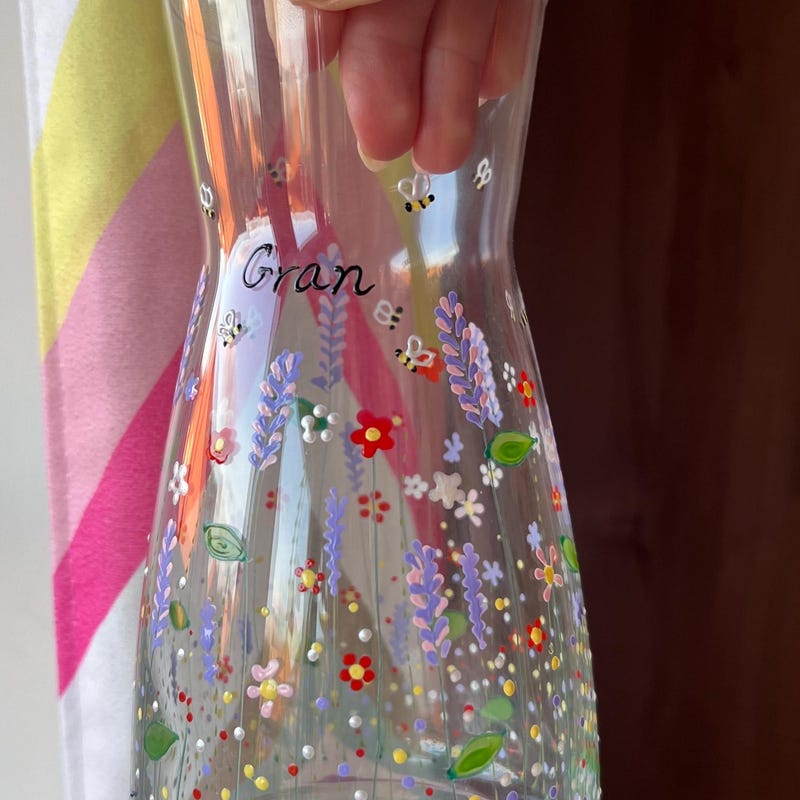 Painted Vase Custom - Etsy UK