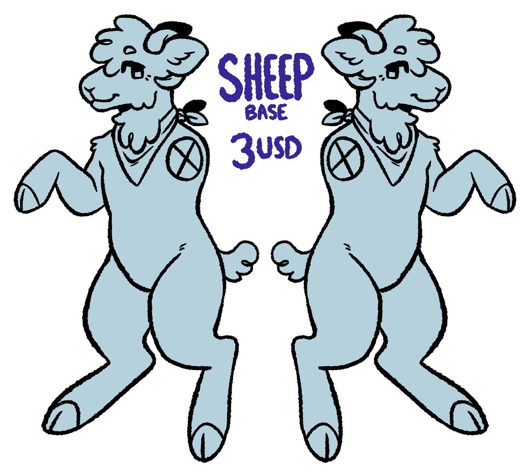 Sheep Ref Base, PSD File Only Reference Sheet, Furry Base, Furry Art ...