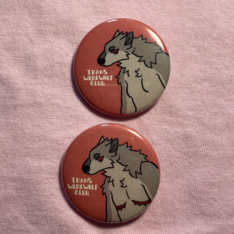 Werewolf Pin - Etsy