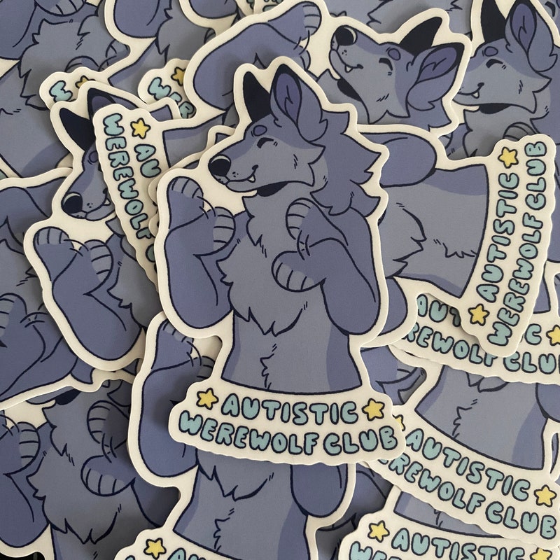 Furry Sticker - Etsy