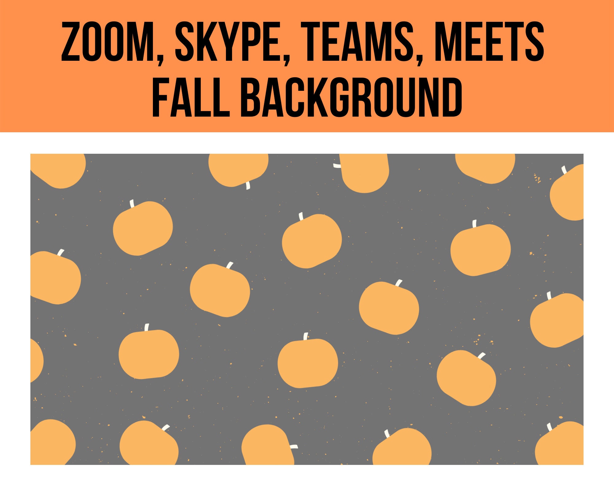 Fall Pumpkins Virtual Digital Background Zoom Backgrounds - Etsy