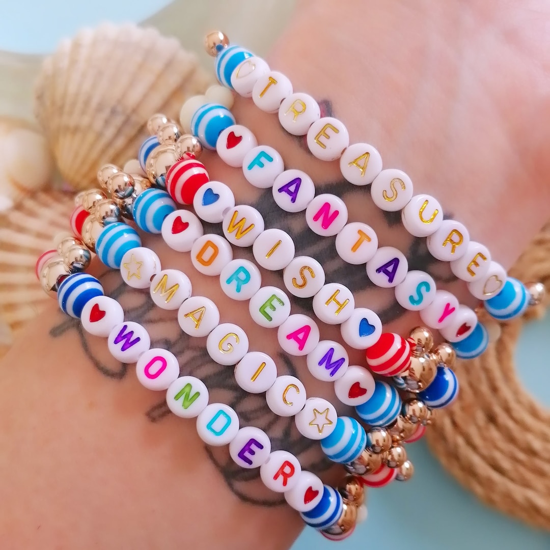 CRUISE SHIP Bespoke Ship Name Fleet Handmade Beaded Nautical Bracelets ...