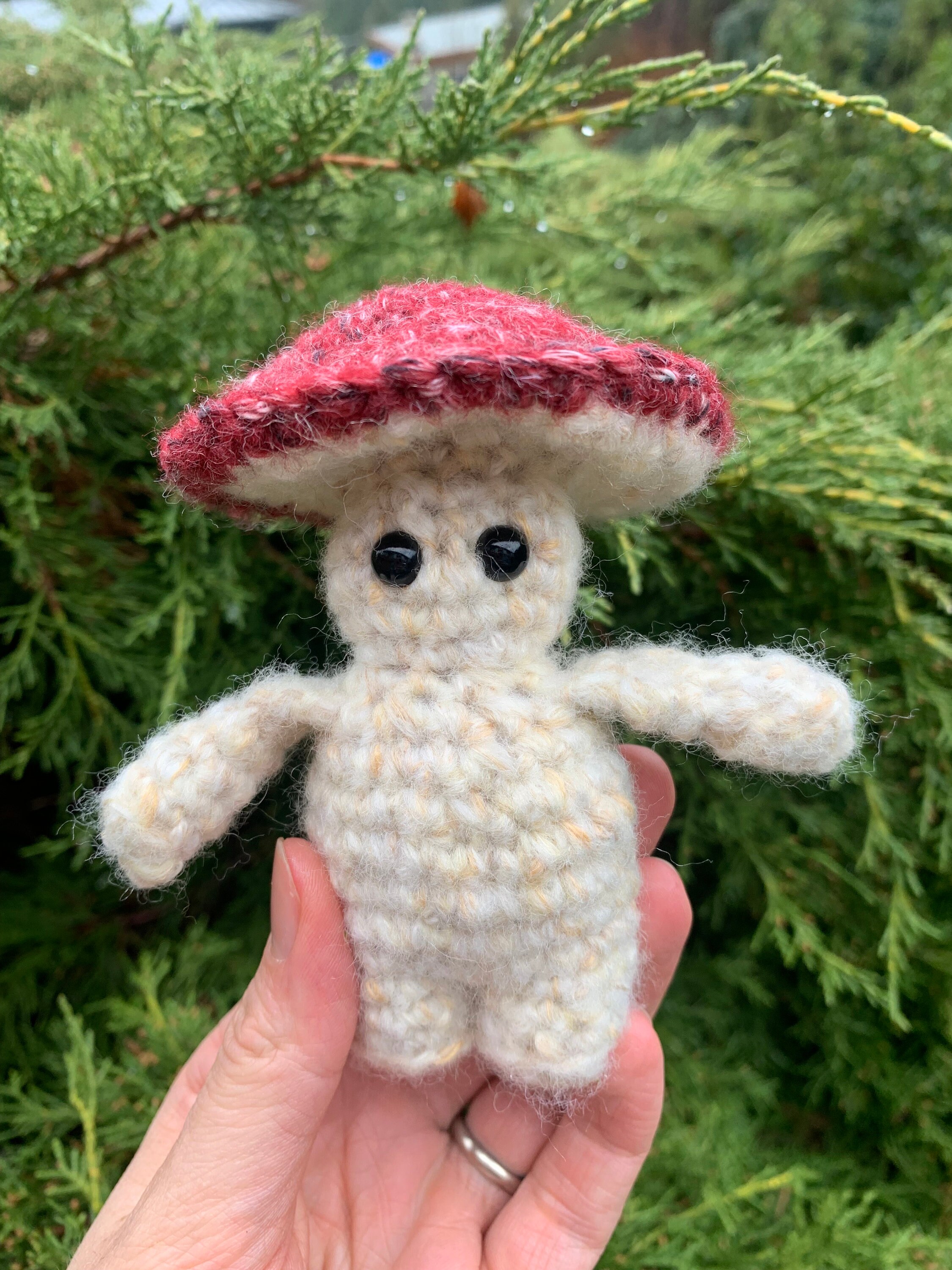 Mushroom Folk Doll Crochet Pattern - Beginner No-sew Amigurumi ...