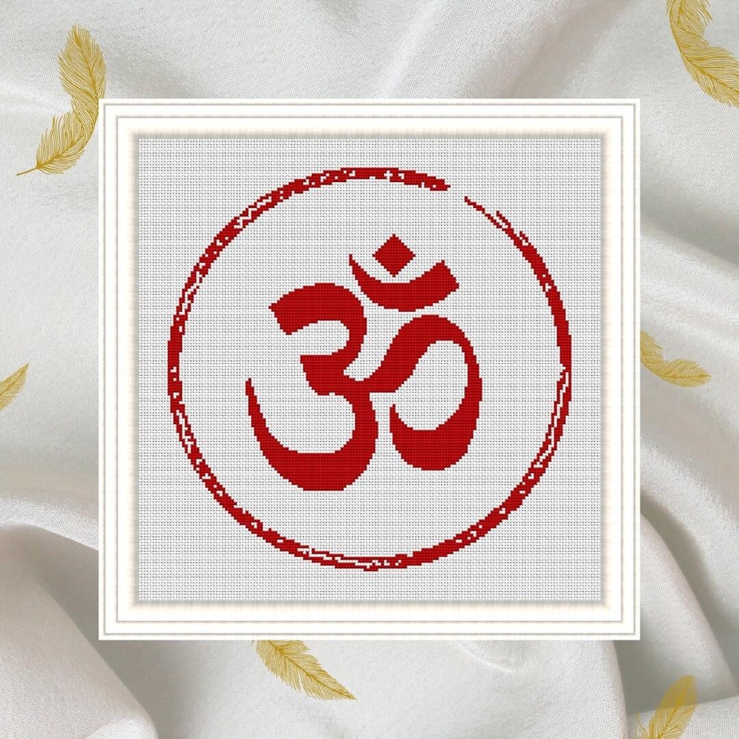 Ohm Symbol Cross Stitch Pattern: Monochrome Sampler (PDF Pattern) - Etsy
