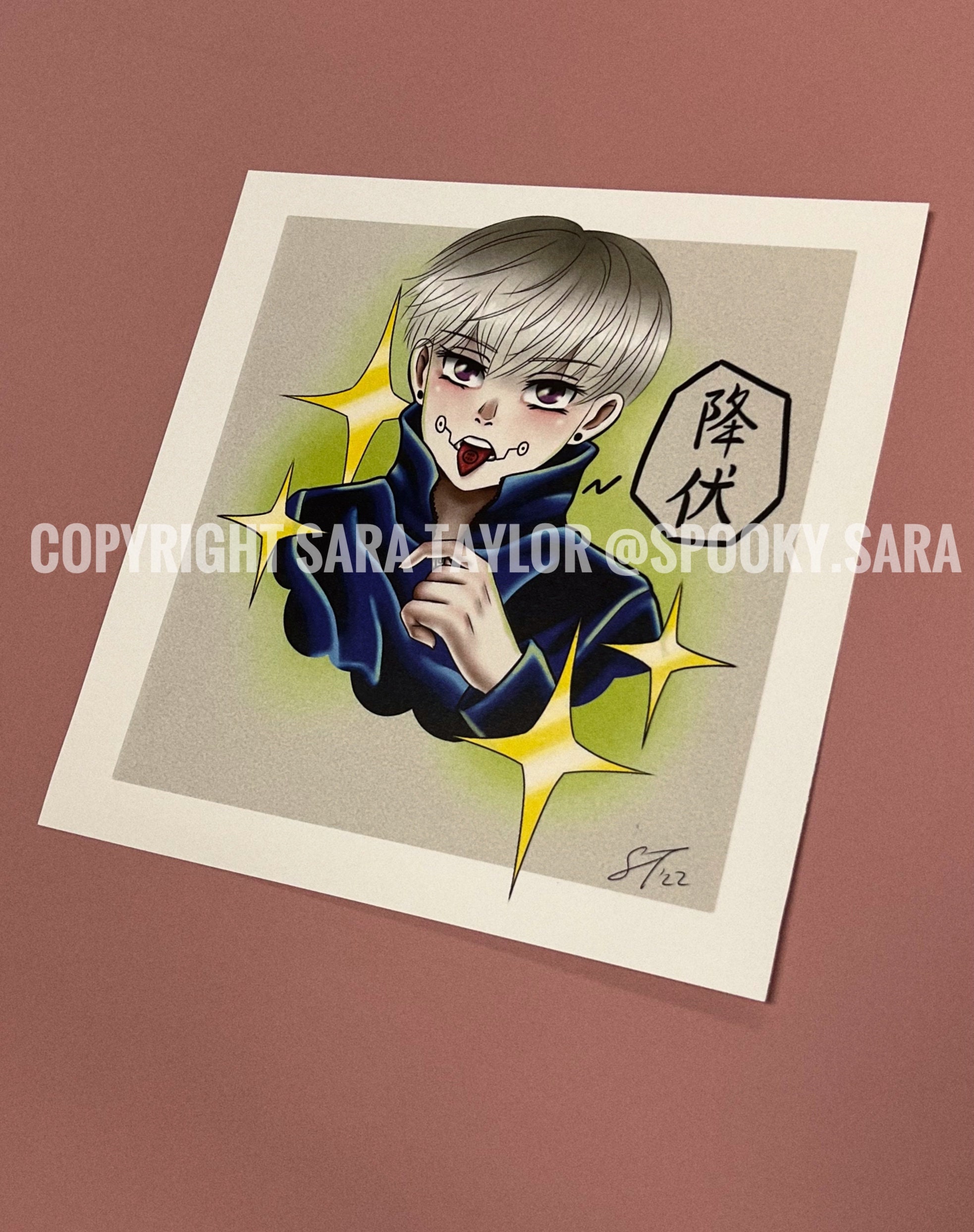 8.5 X 8.5 Toge Inumaki Art Print From Jujutsu Kaisen/jjk Art Print - Etsy