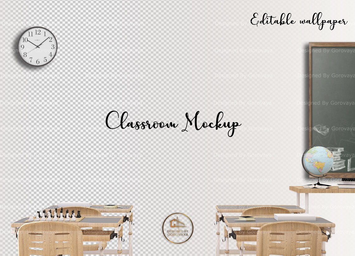 Interior Mockup,classroom Mockup, School Mockup, Study Desk Mockup ...