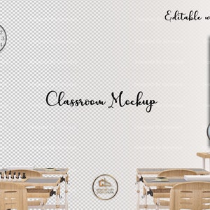 Interior Mockup,classroom Mockup, School Mockup, Study Desk Mockup ...