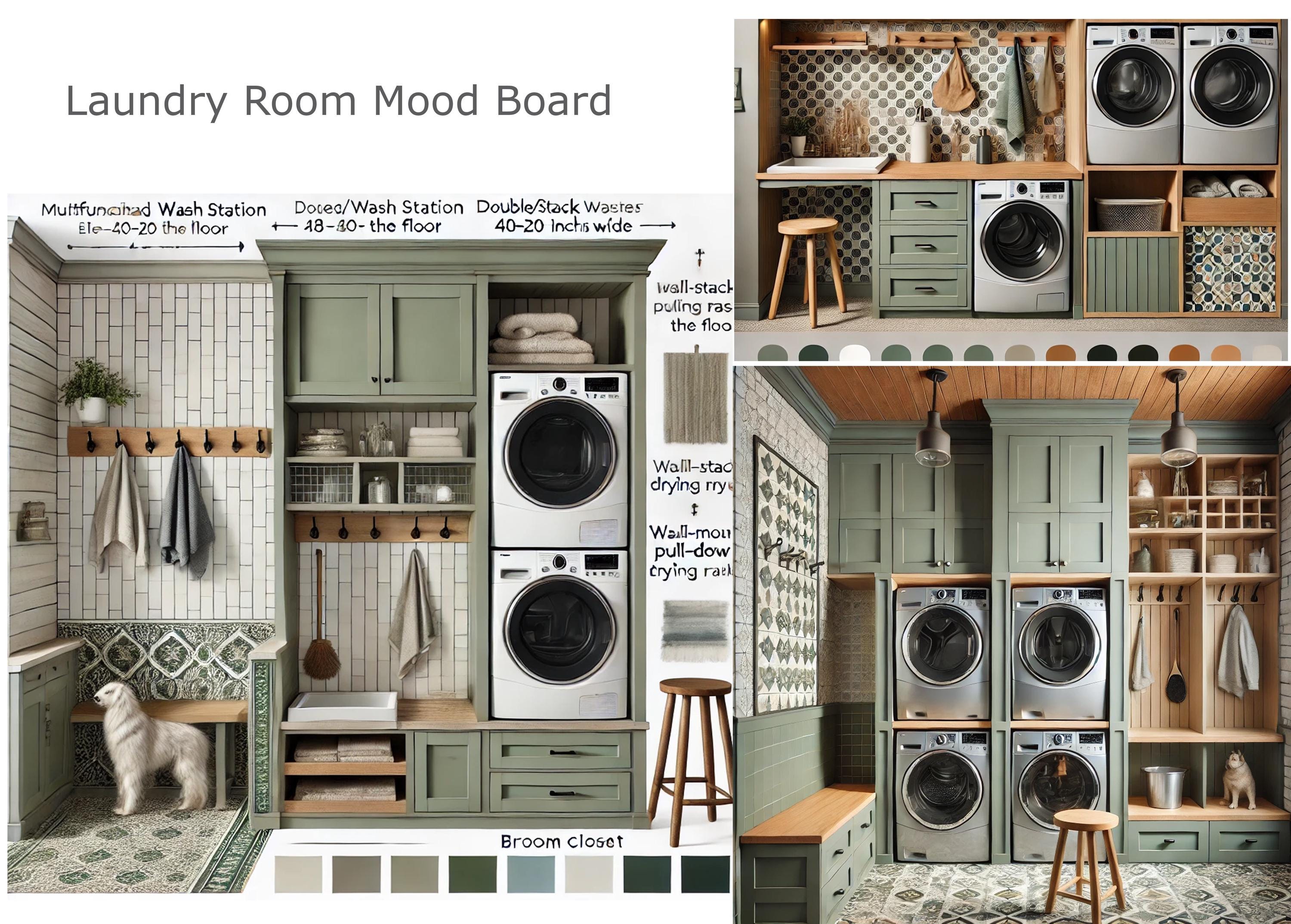 2D Laundry Room, 2D CAD Cabinet Design, Custom Draft, Bespoke ...