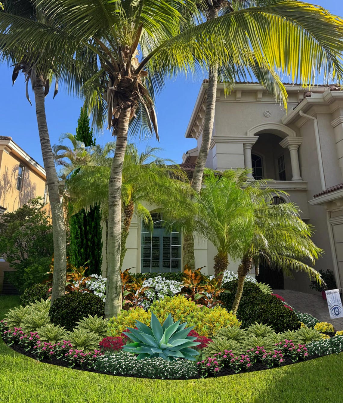 Florida Premade Landscape Design – Landscape Berm Garden – USDA Zones 8 ...