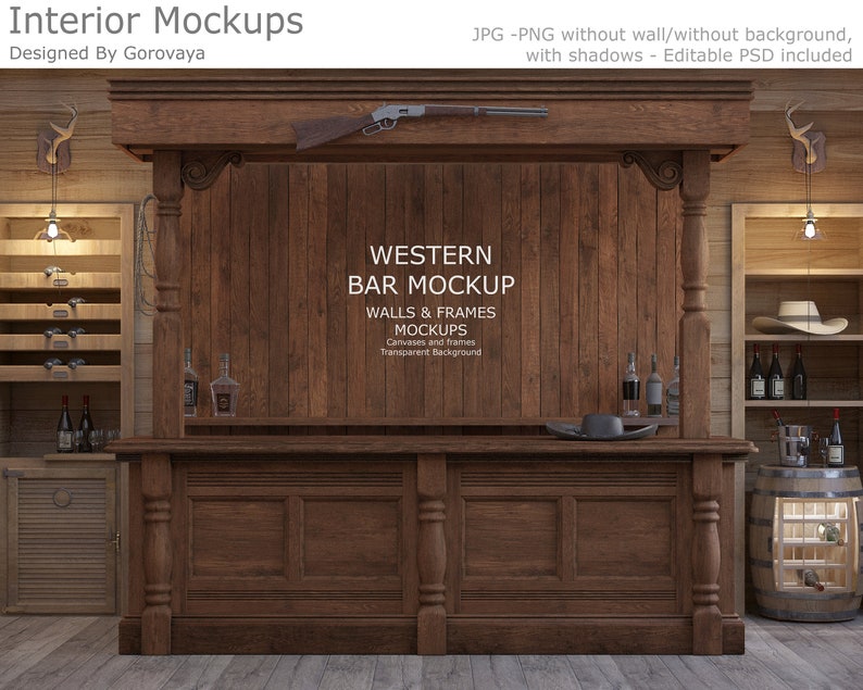 Interior Mockup Bar Mockup Ranch Mockup Farmhouse Mockup | Etsy