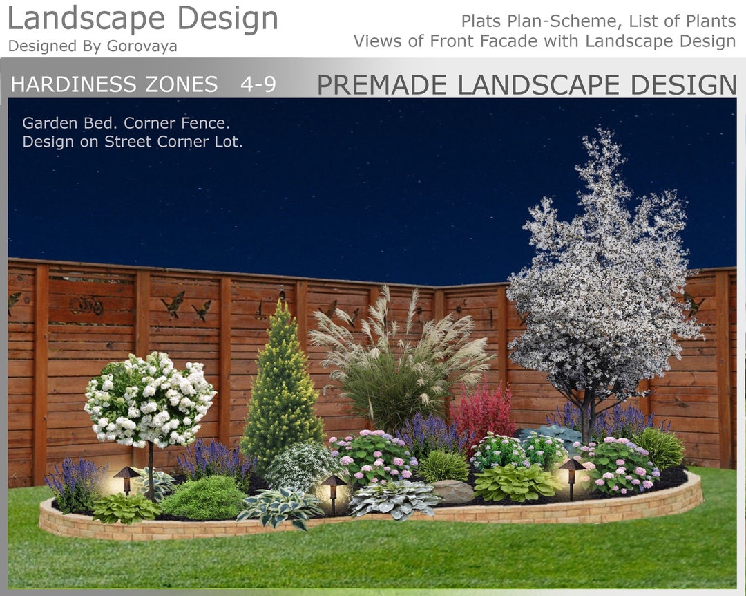Premade Landscape Design, Landscape Berm, Zone 4-9 Berm, Berm Flower ...