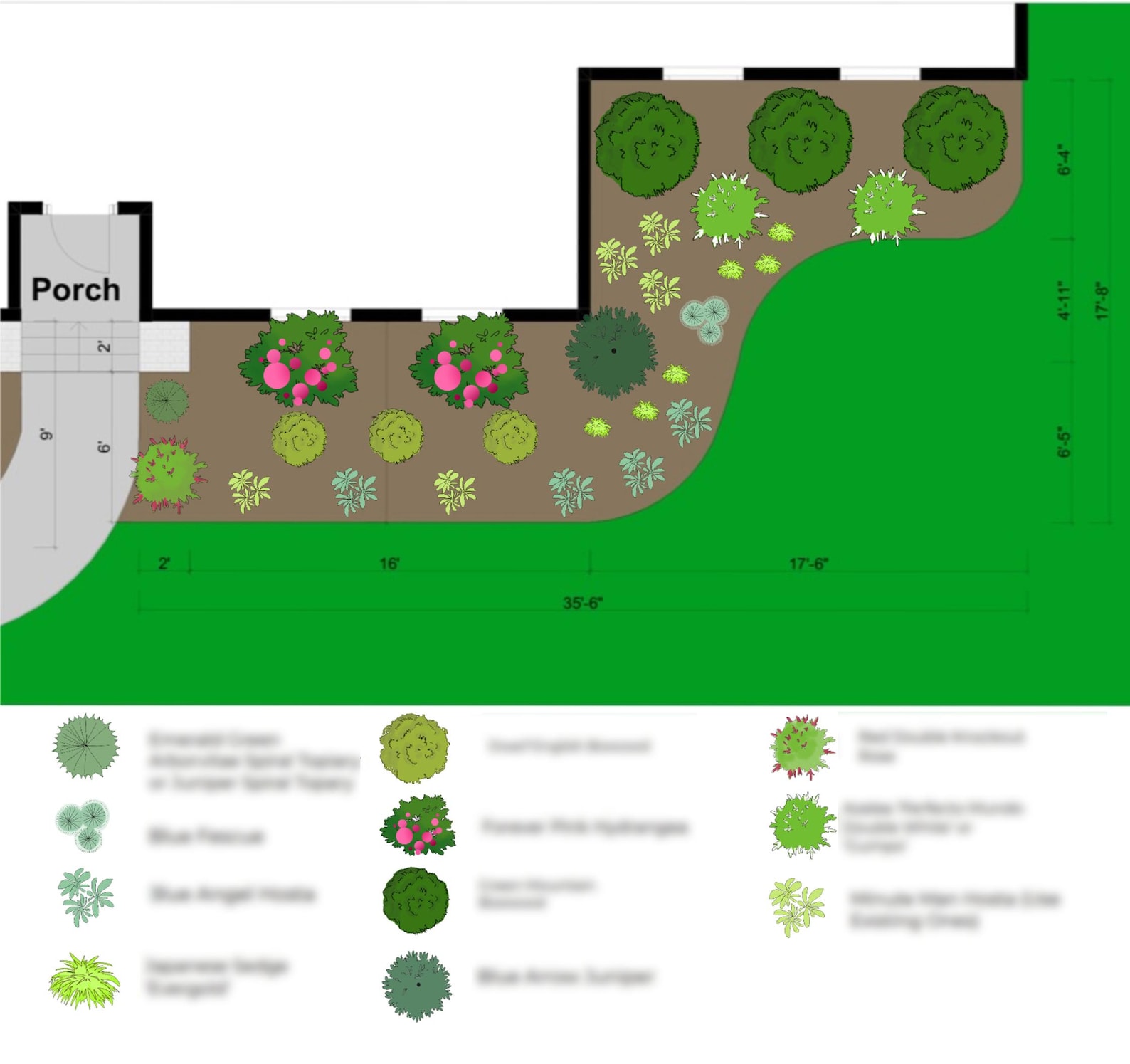 Premade Landscape Design, Landscape Garden Bed, Zone 5-8 , Landscape ...