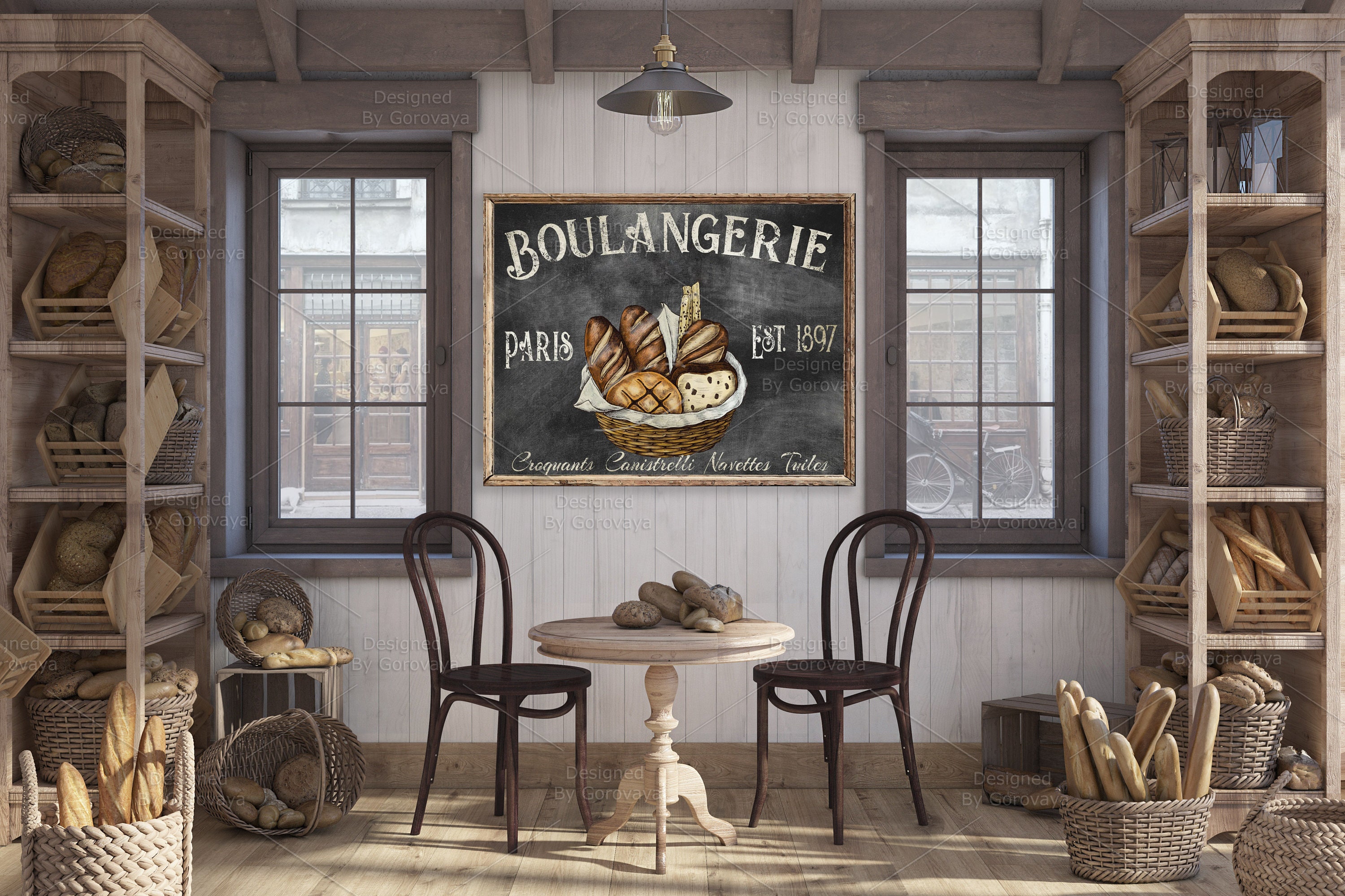 Rustic Bakery Interior Design