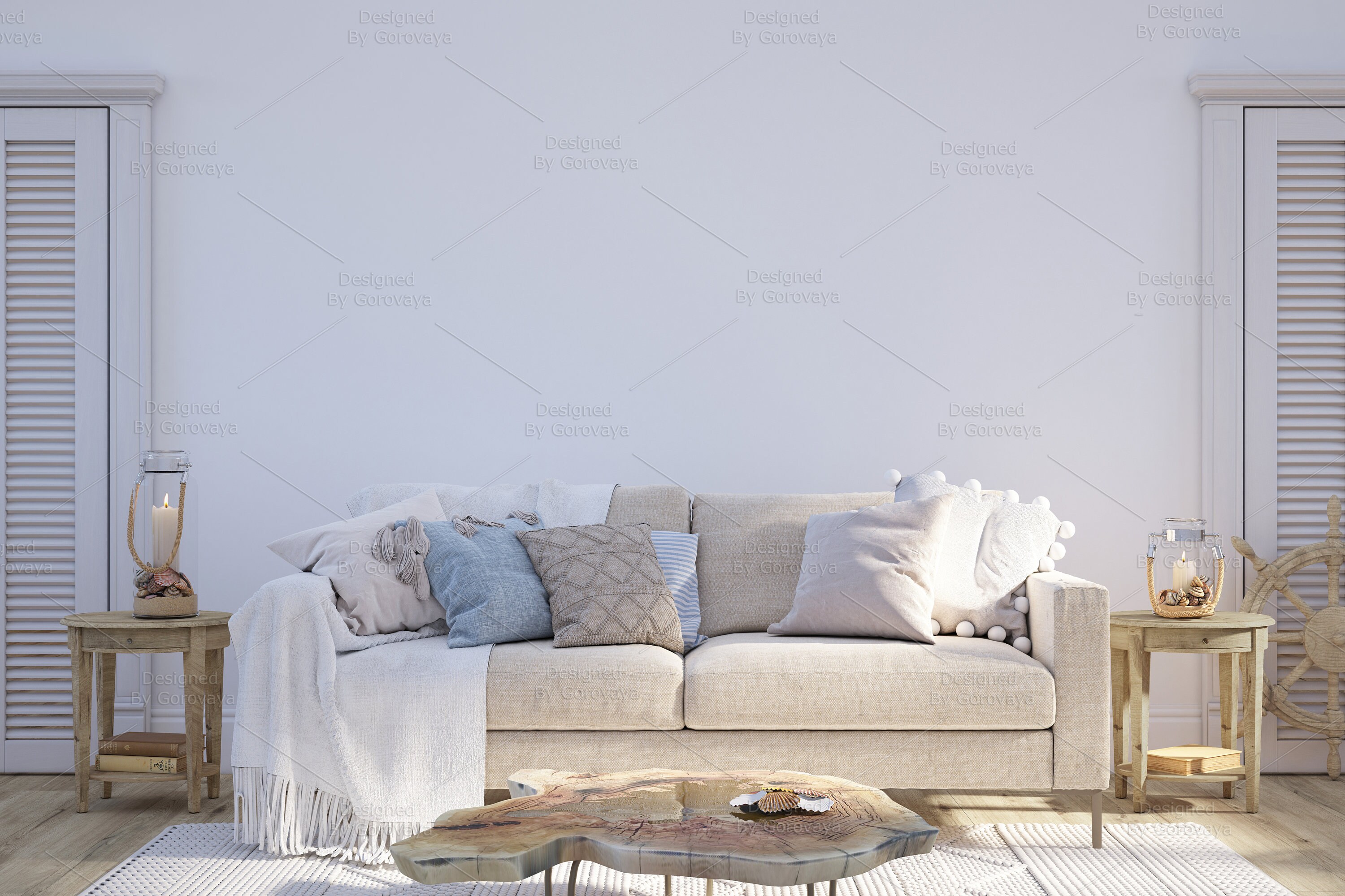 Interior Mockup Beach House Mockup Summer House Mockup | Etsy