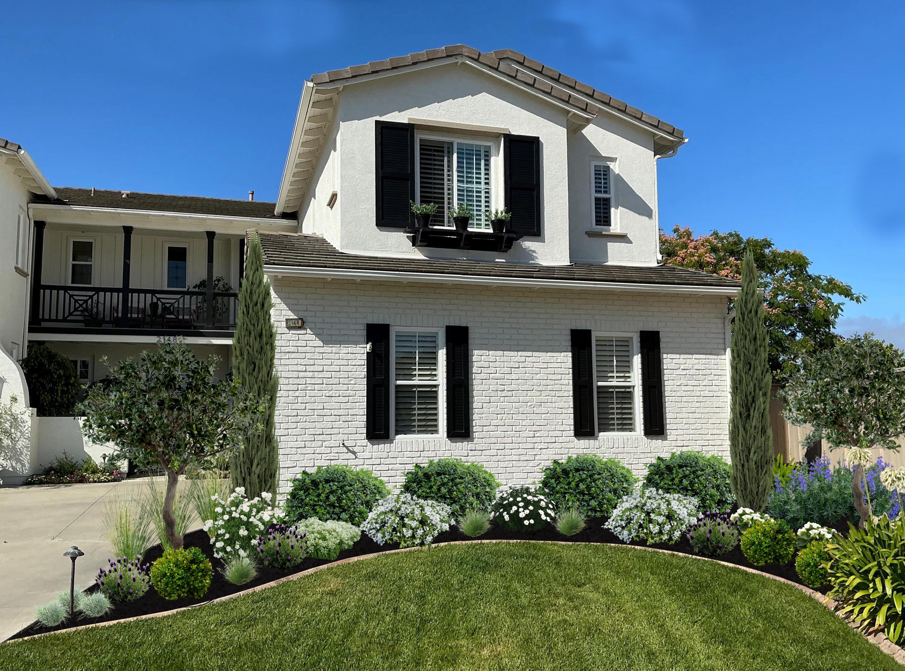 Premade Landscape Design, Zone 9B-11, Landscape Design, Fence Design ...