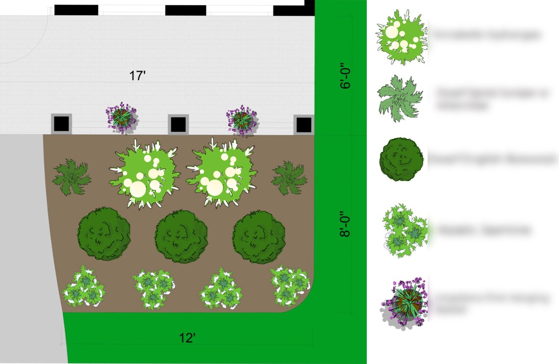 Premade Texas Landscape Design, Ready Made Landscape Zone 7-9 , Full Sun, Texas Landscape ...