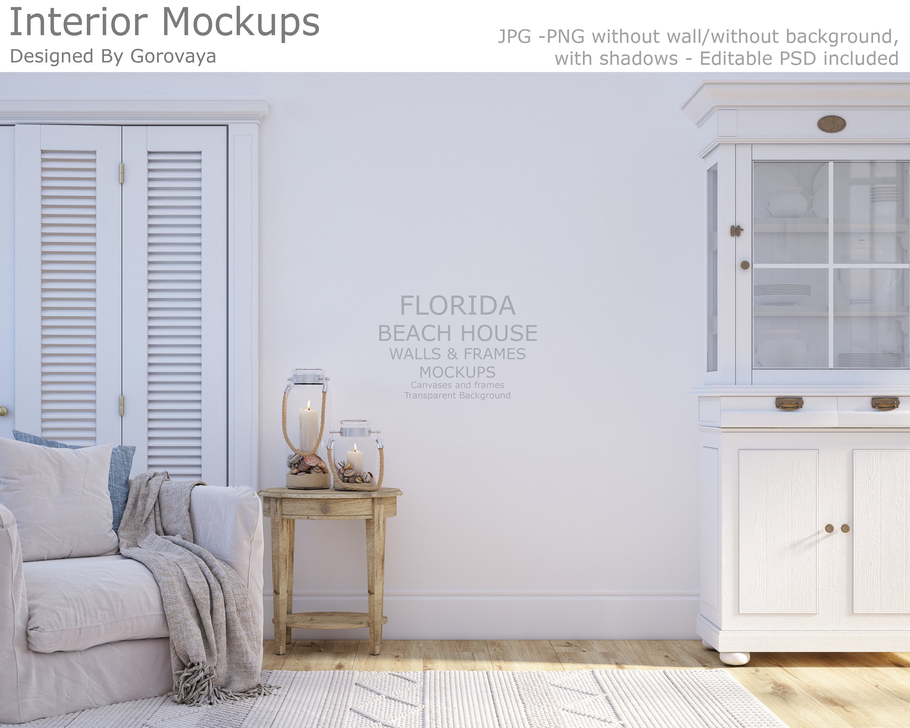 Interior Mockup, Beach House Mockup, Summer House Mockup, Ocean House ...