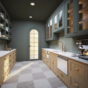 3D Kitchen Pantry Design, Interior Visualization, Pantry Renovation ...