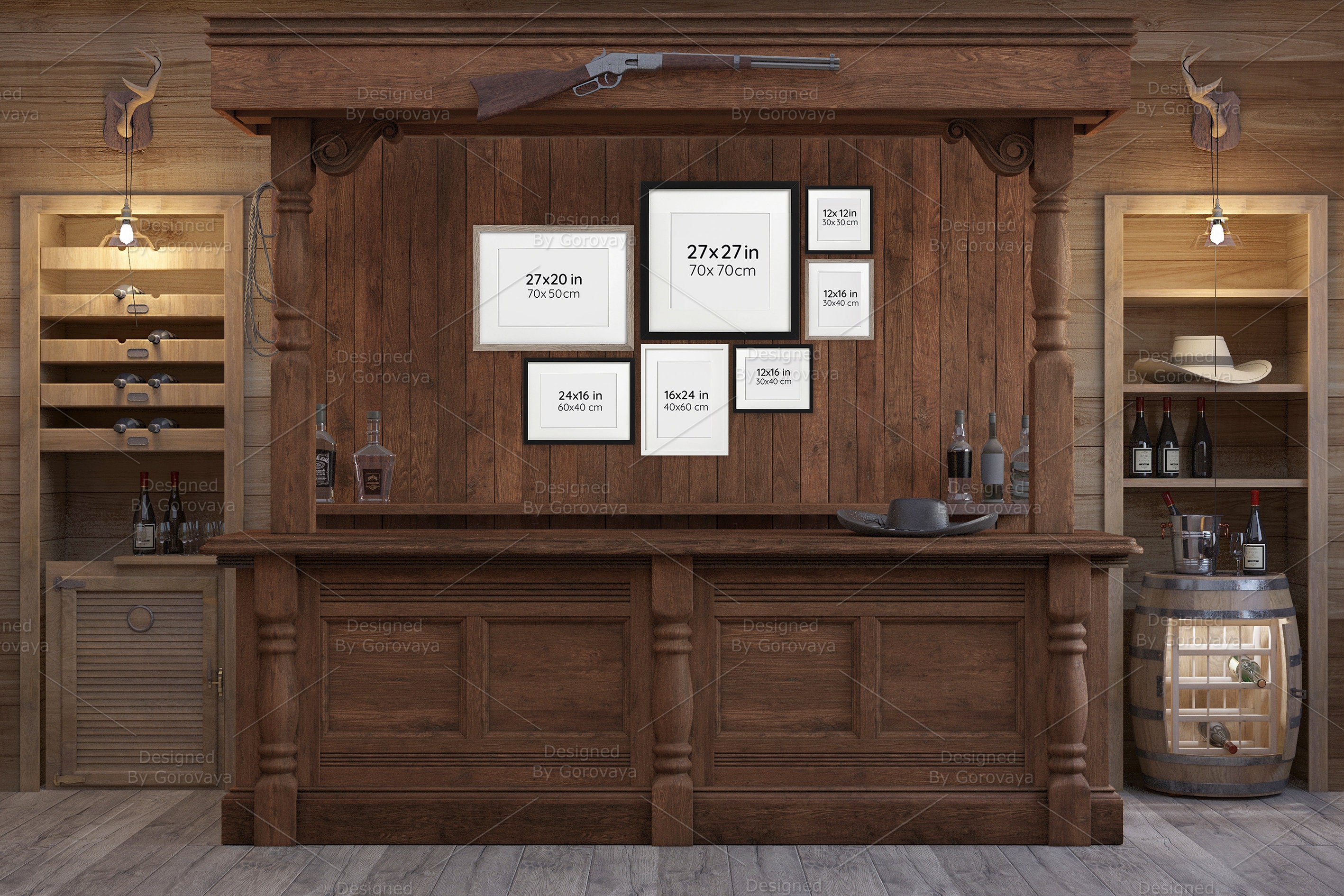 Interior Mockup Bar Mockup Ranch Mockup Farmhouse Mockup | Etsy