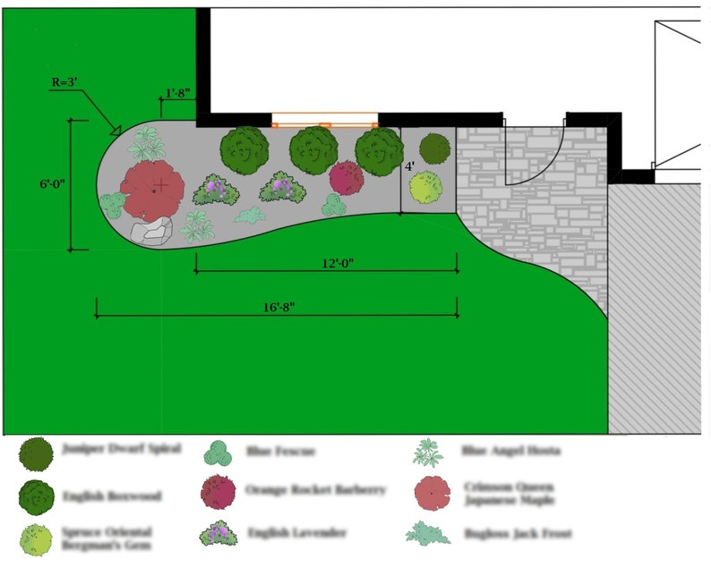 Japanese Evergreen Garden: Ready-made Front Yard Garden Design (zone 5 ...