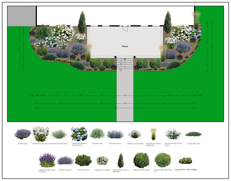 Custom Landscape Design, Landscape Front Facade, Landscape Layout ...