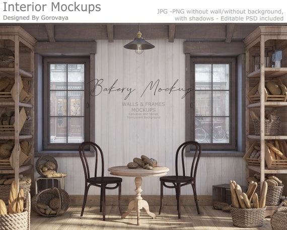 Interior Mockup Farmhouse Bakery Mockup Rustic Country - Etsy