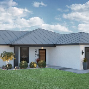 3D Visualization of Front Facade Exterior, Front Facade Visualization ...